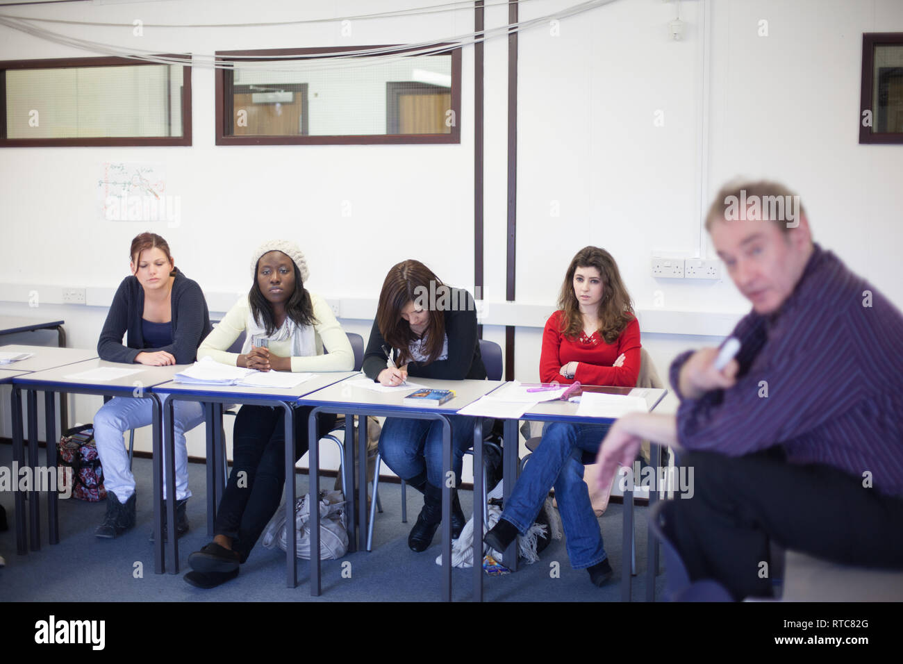 students studying English at a further education college in London ...