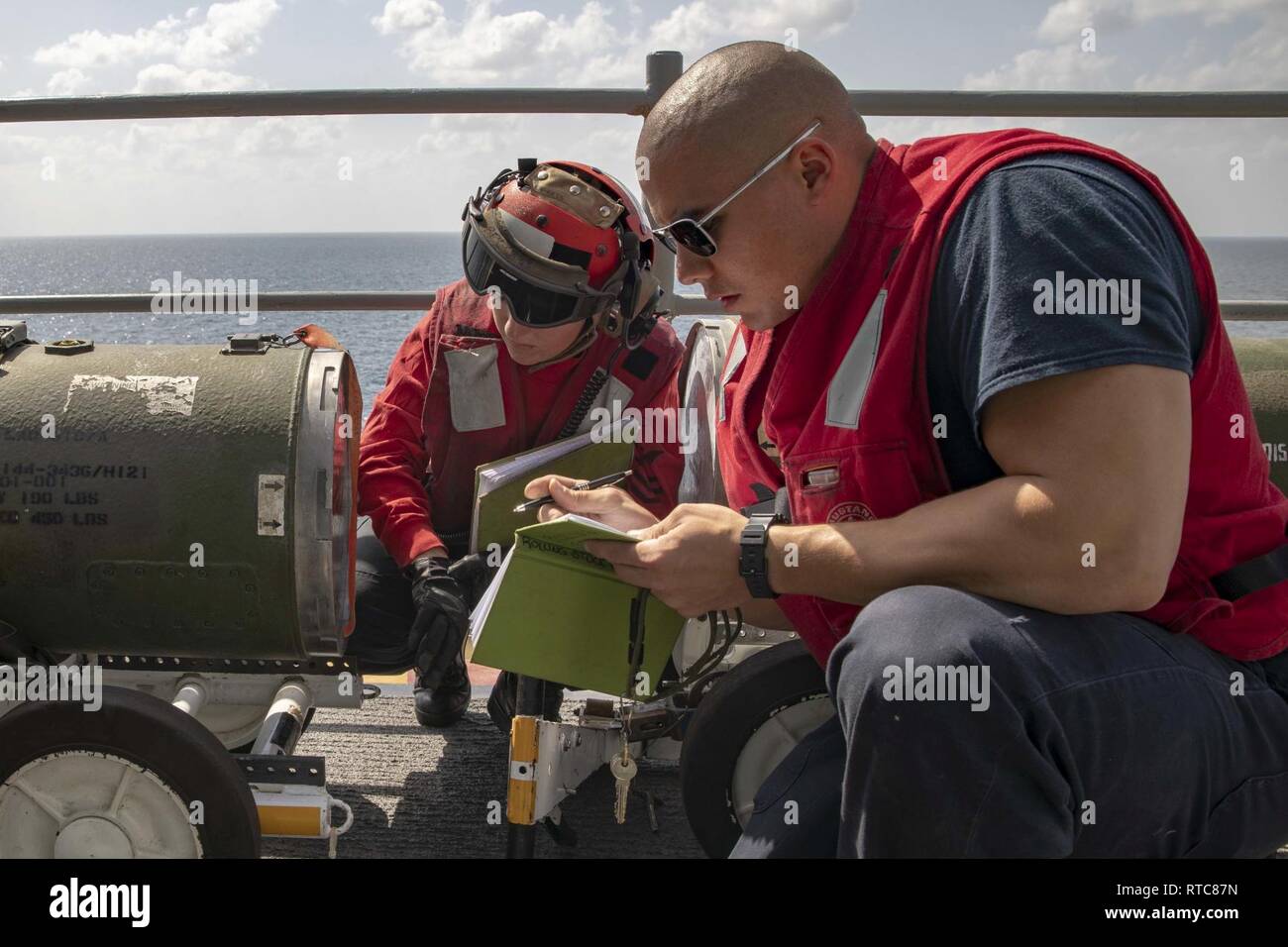 U.S. 5TH FLEET AREA OF OPERATIONS (Feb. 11, 2019) Aviation Ordnanceman ...