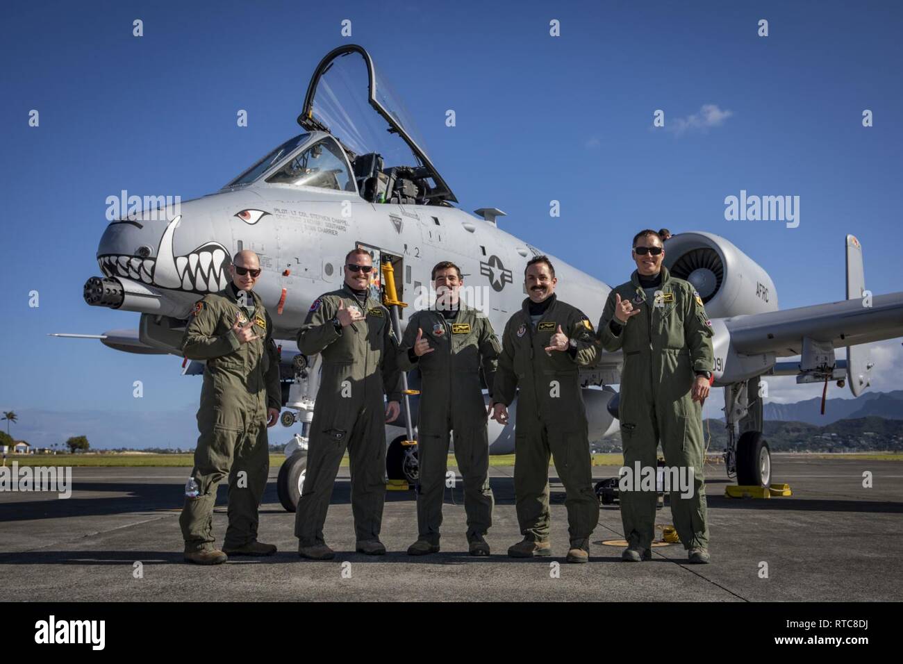U.S. Airmen assigned to the 442nd Fighter Wing from Whiteman Air Force ...