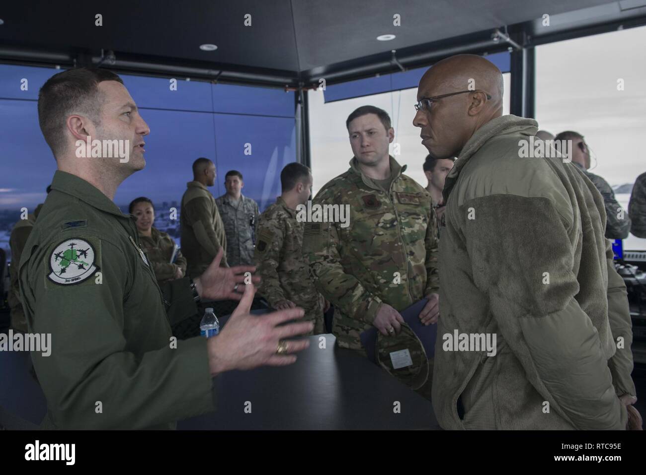 U.S. Air Force Col. Robert Davis, 3rd Wing commander, discusses Joint ...