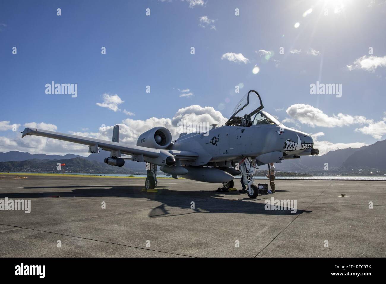 U.S. Airmen assigned to the 442nd Fighter Wing from Whiteman Air Force ...