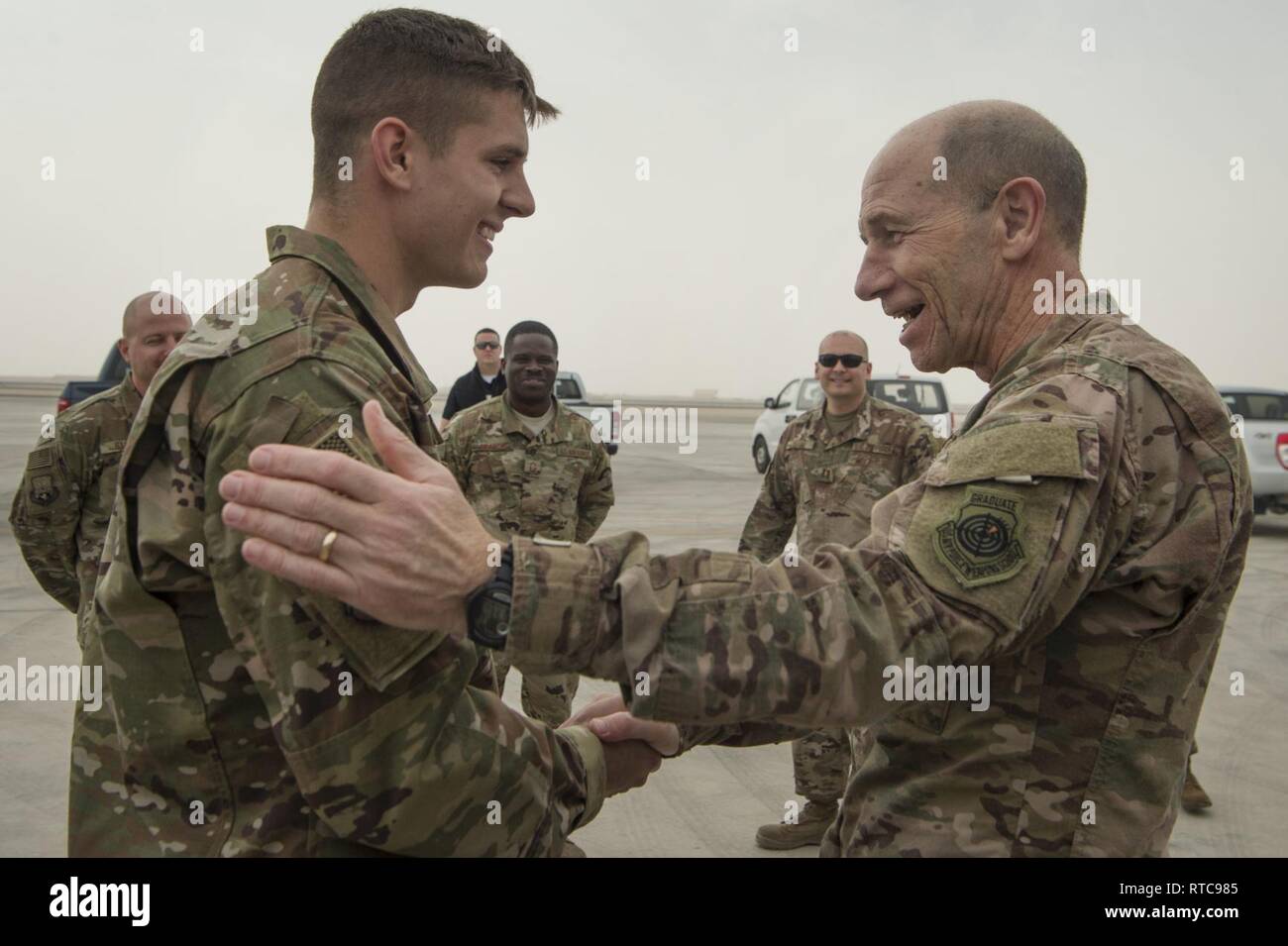 Gen. Mike Holmes, commander of Air Combat Command, visited Airmen to ...