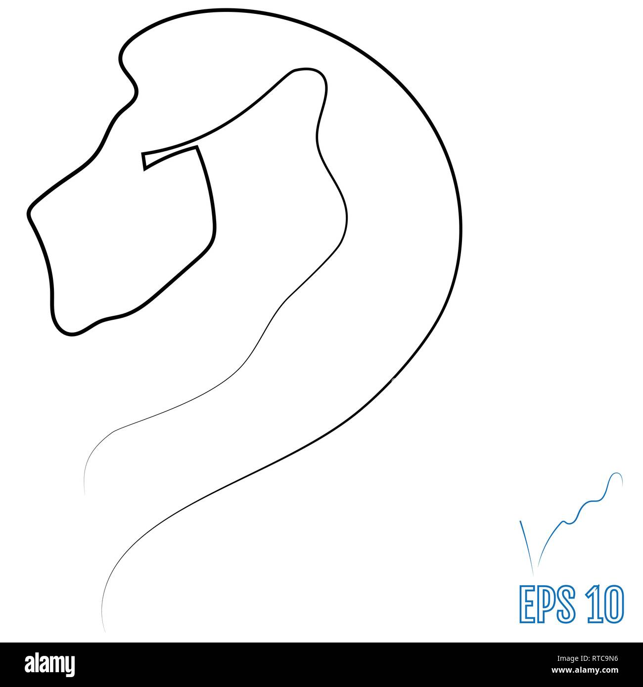 Lion Line Drawing High Resolution Stock Photography and Images - Alamy