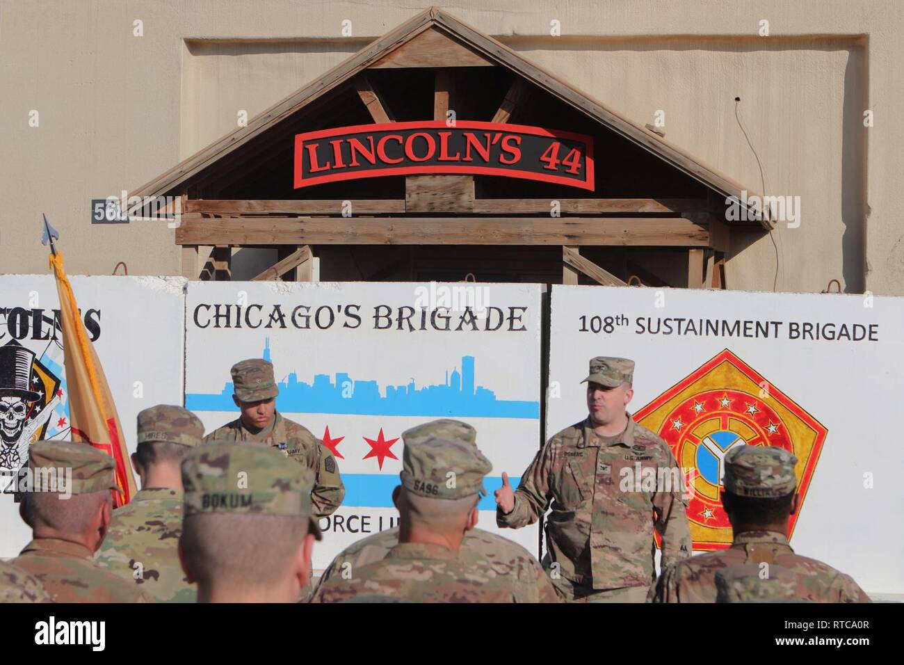 Col. Justin Osberg, 108th Sustainment Brigade, Task Force Lincoln ...