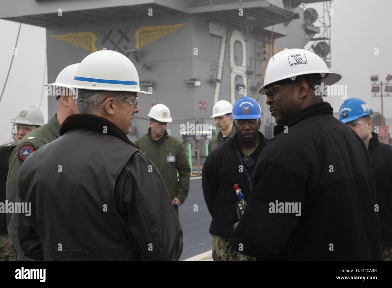 Aircraft handling officer hi-res stock photography and images - Alamy