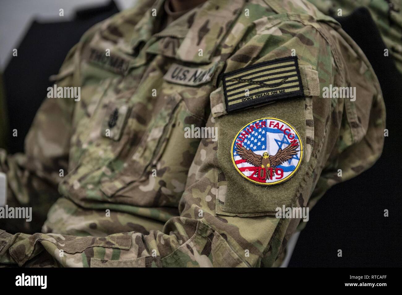 TEL AVIV, Israel (Feb 12, 2019) A U.S. Navy Sailor wears the patch ...