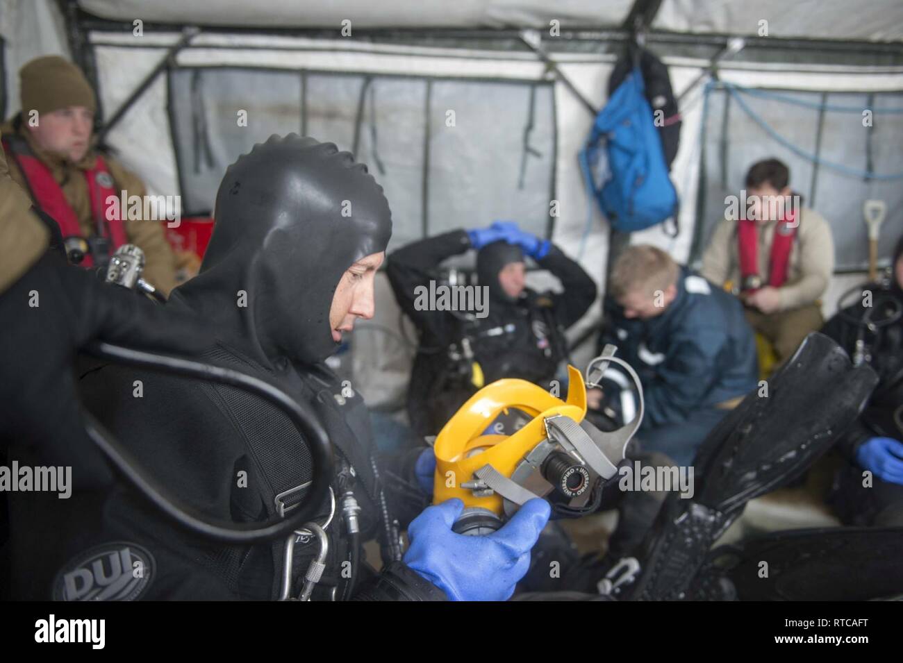 LITTLE FALLS, Minn. (Feb. 12, 2018) Senior Chief Navy Diver Jeff Corrie ...