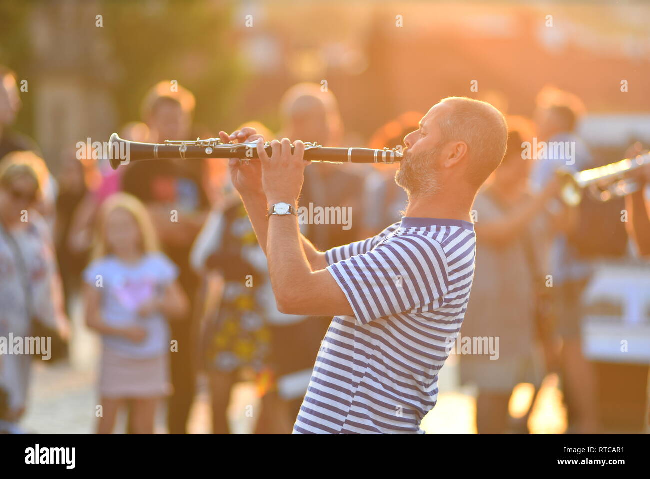 Man playing a clarinet hi-res stock photography and images - Alamy
