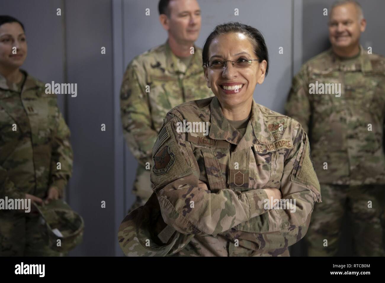 Air Force Reserve Command Command Chief Master Sgt. Ericka Kelly speaks ...