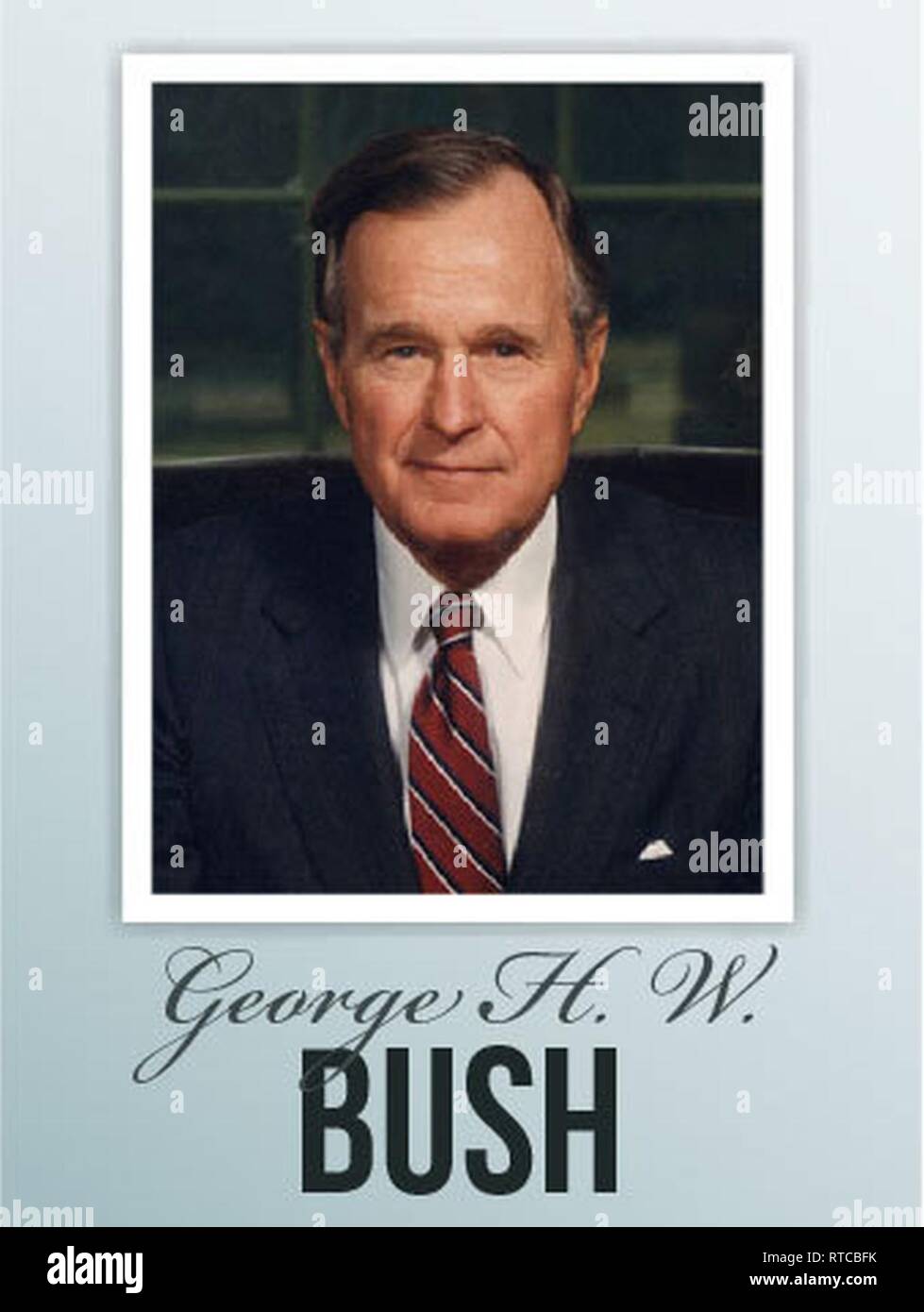 President George H.W. Bush. graphic Stock Photo - Alamy