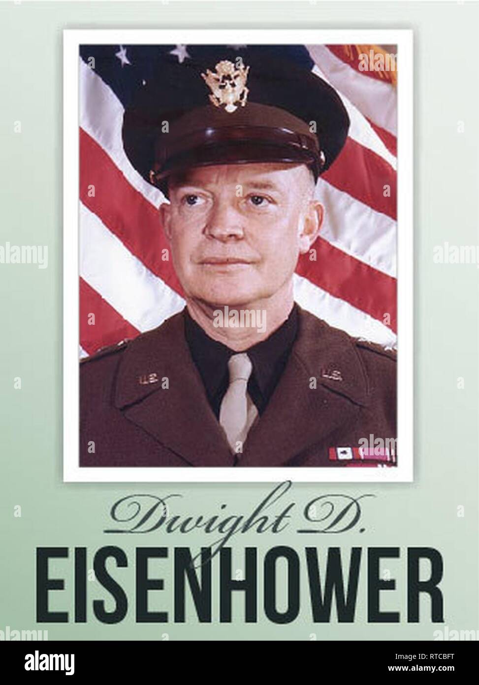 Army Gen. Dwight D. Eisenhower. graphic Stock Photo - Alamy
