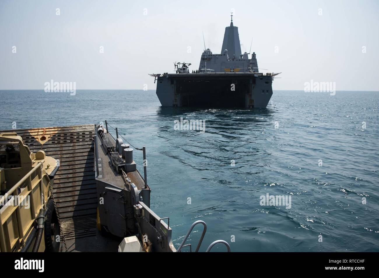 GULF OF THAILAND (Feb. 13, 2019) – A landing craft, utility (LCU) 1651 ...