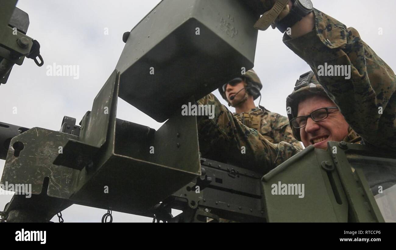 U.S. Marine Corps Pfc. Christophe Kilpatrick, a machine gunner with 2nd ...