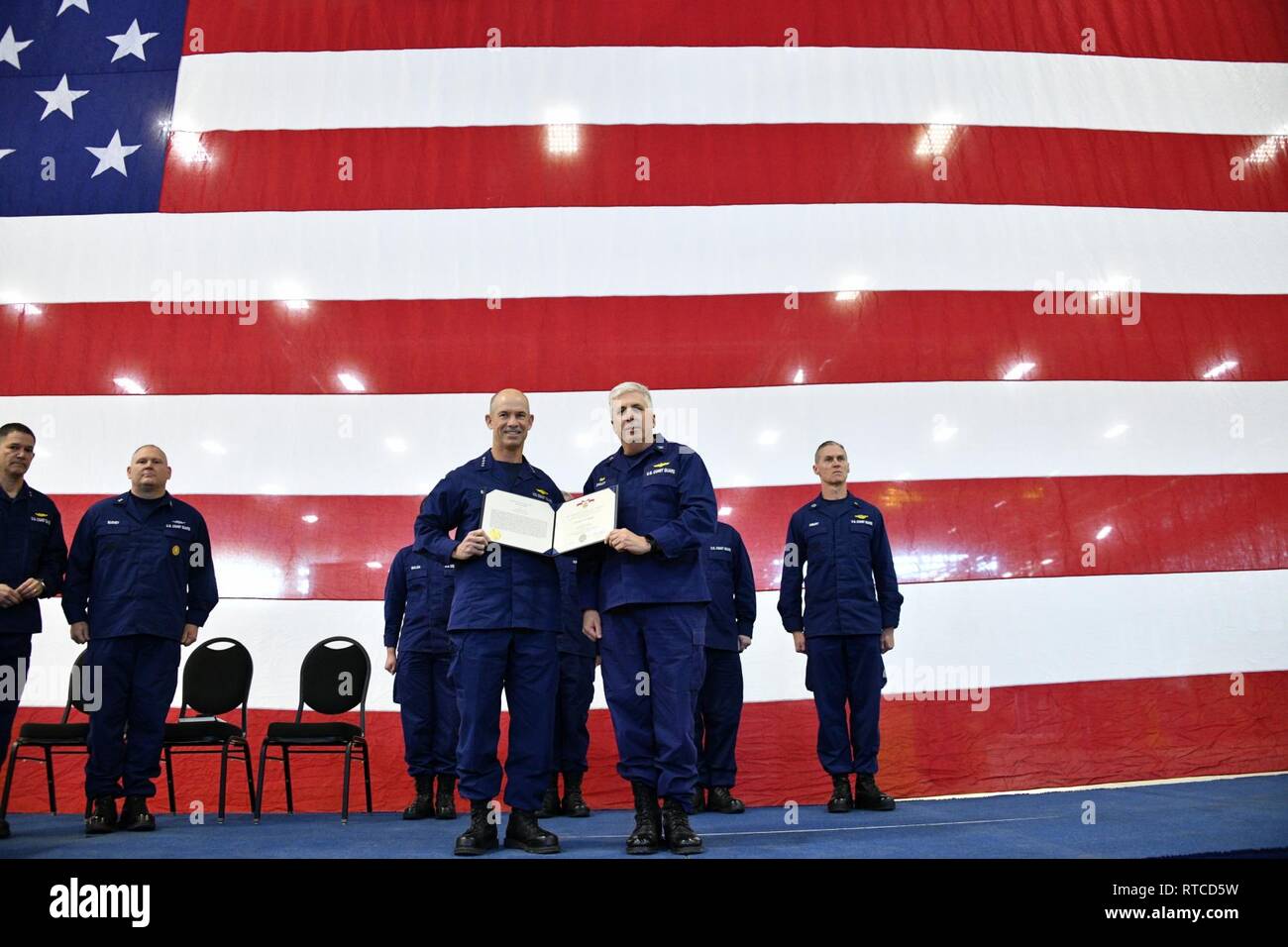 Coast Guard Vice Commandant Adm. Charles Ray, awards Capt. Bryan Dailey ...