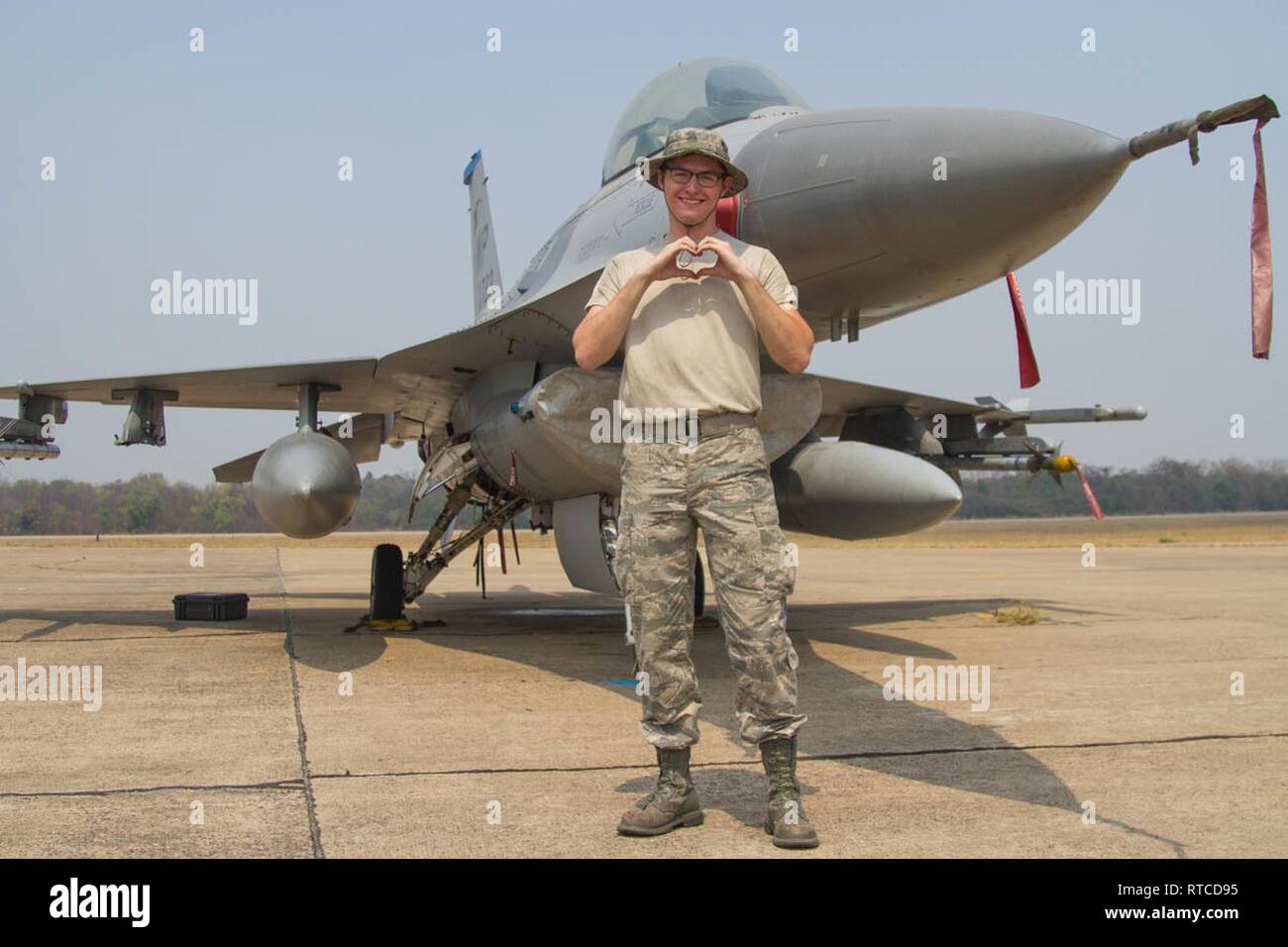 U.S. Air Force Airmen 1st Class Steffen Tanner, a 8th Fighter Wing ...