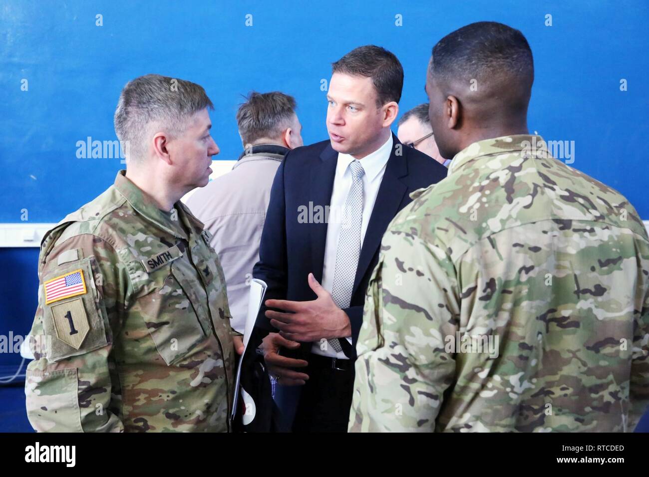 U.S. Army Col. Charles "Dean" Smith, 2d Theater Signal Brigade deputy ...