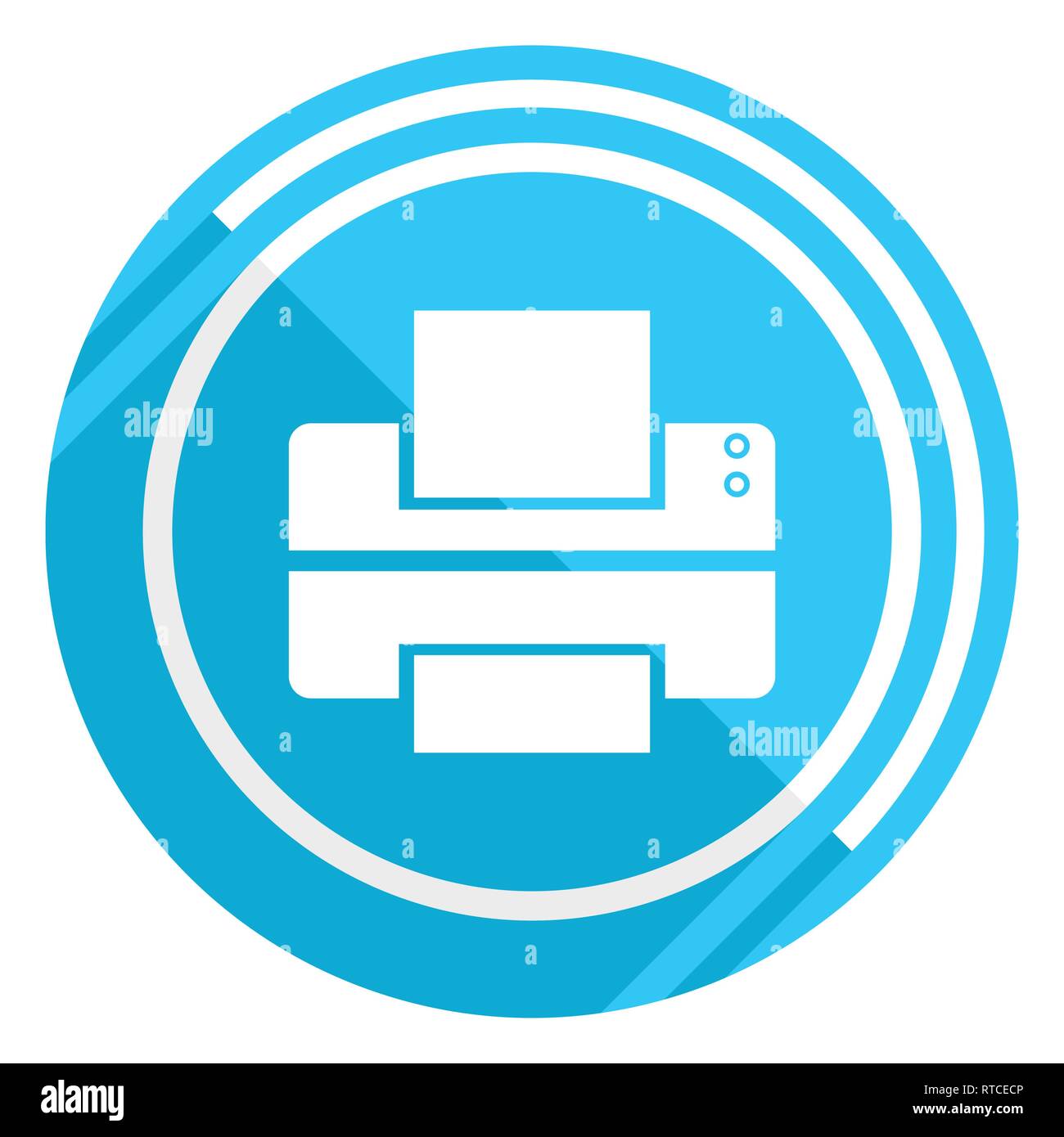 Blue printing machine Stock Vector Images - Alamy