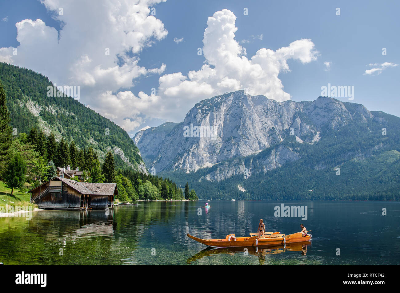 Lake Altaussee: The Legendary Jewel Of The Salzkammergut Region Stock ...