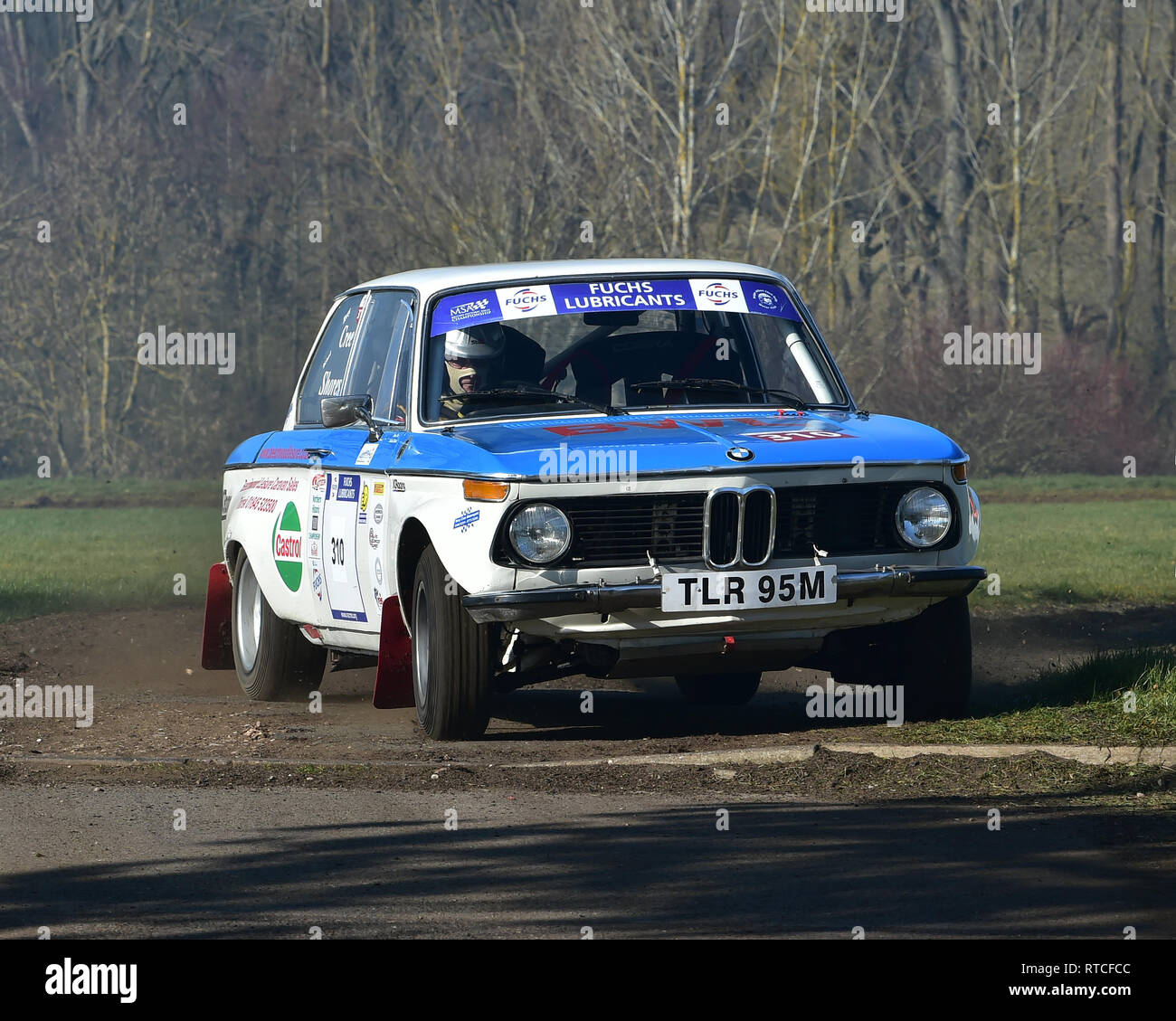 Terry Cree, BMW 2002ti, Race Retro, Rally stage, Sunday 24th February ...