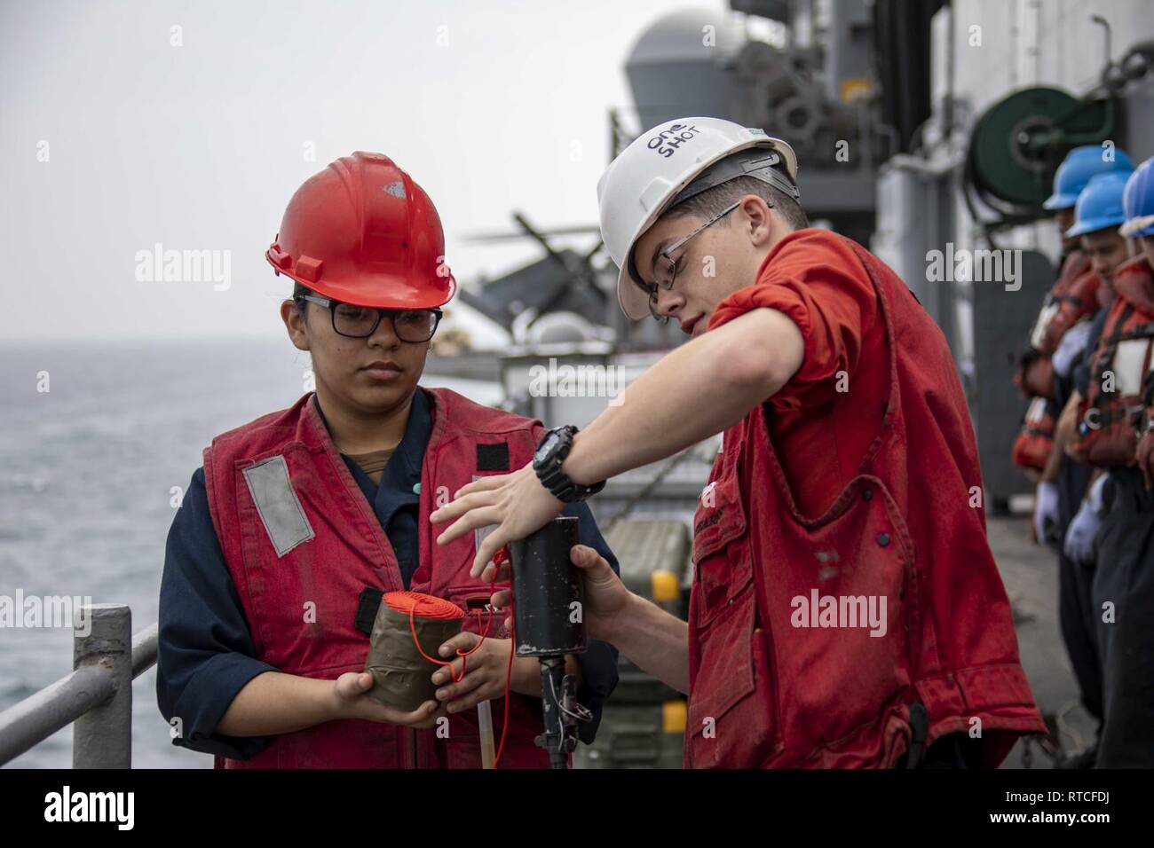 U.S. 5TH FLEET AREA OF OPERATIONS (Feb. 16, 2019) Aviation Ordnanceman ...