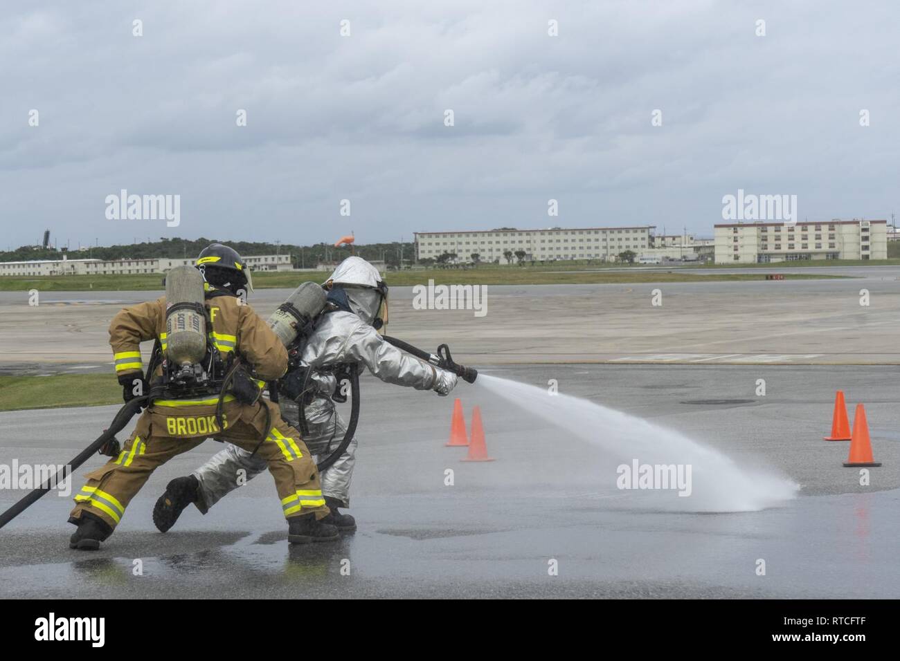 U.S. Marines with Marine Corps Air Station Futenma Crash, Fire and ...
