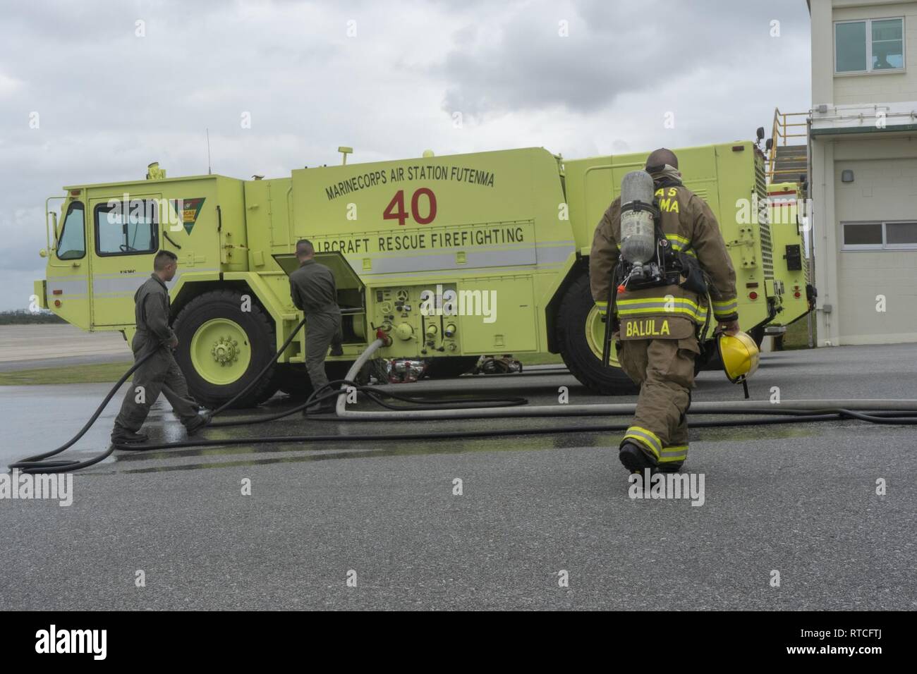 Marines with Marine Corps Air Station Futenma Crash, Fire and Rescue ...