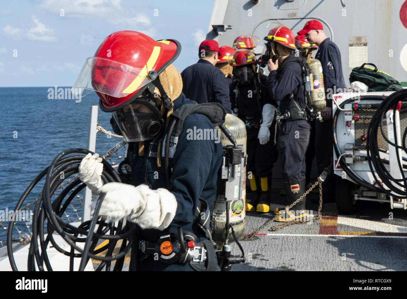 GULF OF THAILAND (Feb. 19, 2019) – Damage Controlman Fireman Abigail ...