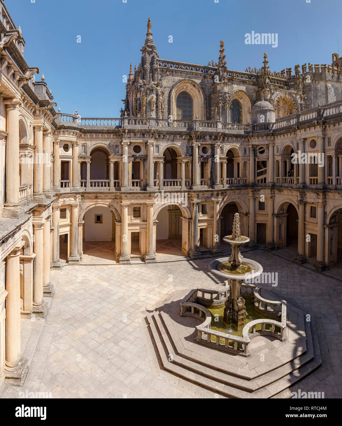 Convent of Christ, Tomar Castle / Castle of the Knights Templar Stock ...