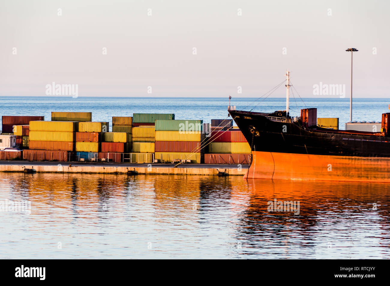 shipping container cargo Stock Photo - Alamy