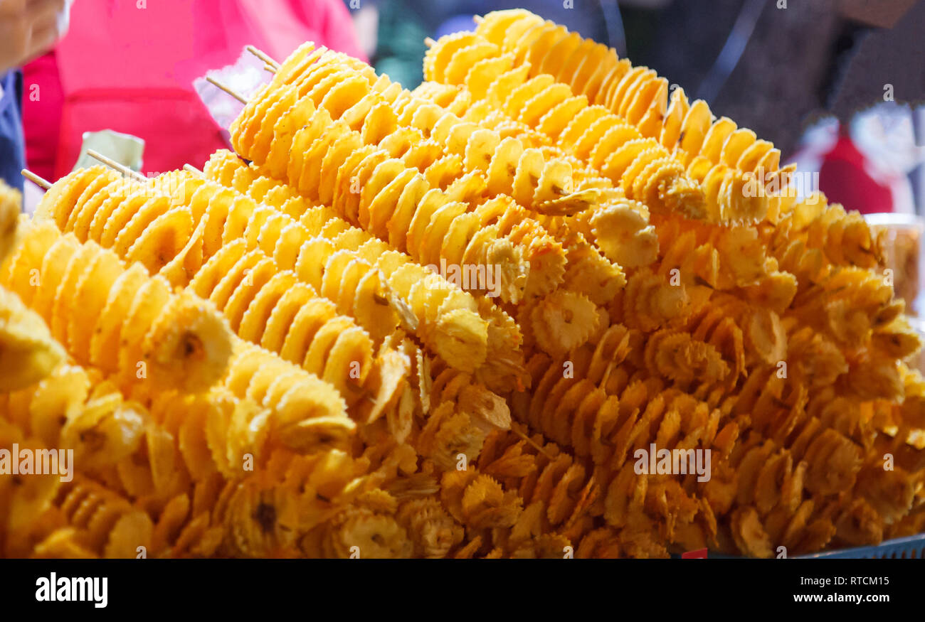 traditional Thai Asian homemade tasty appetizer snack, crispy golden ...