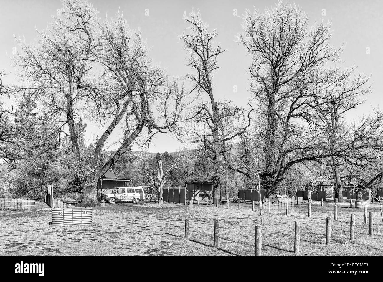 KROMRIVIER, SOUTH AFRICA, AUGUST 24, 2018: The camping area at ...