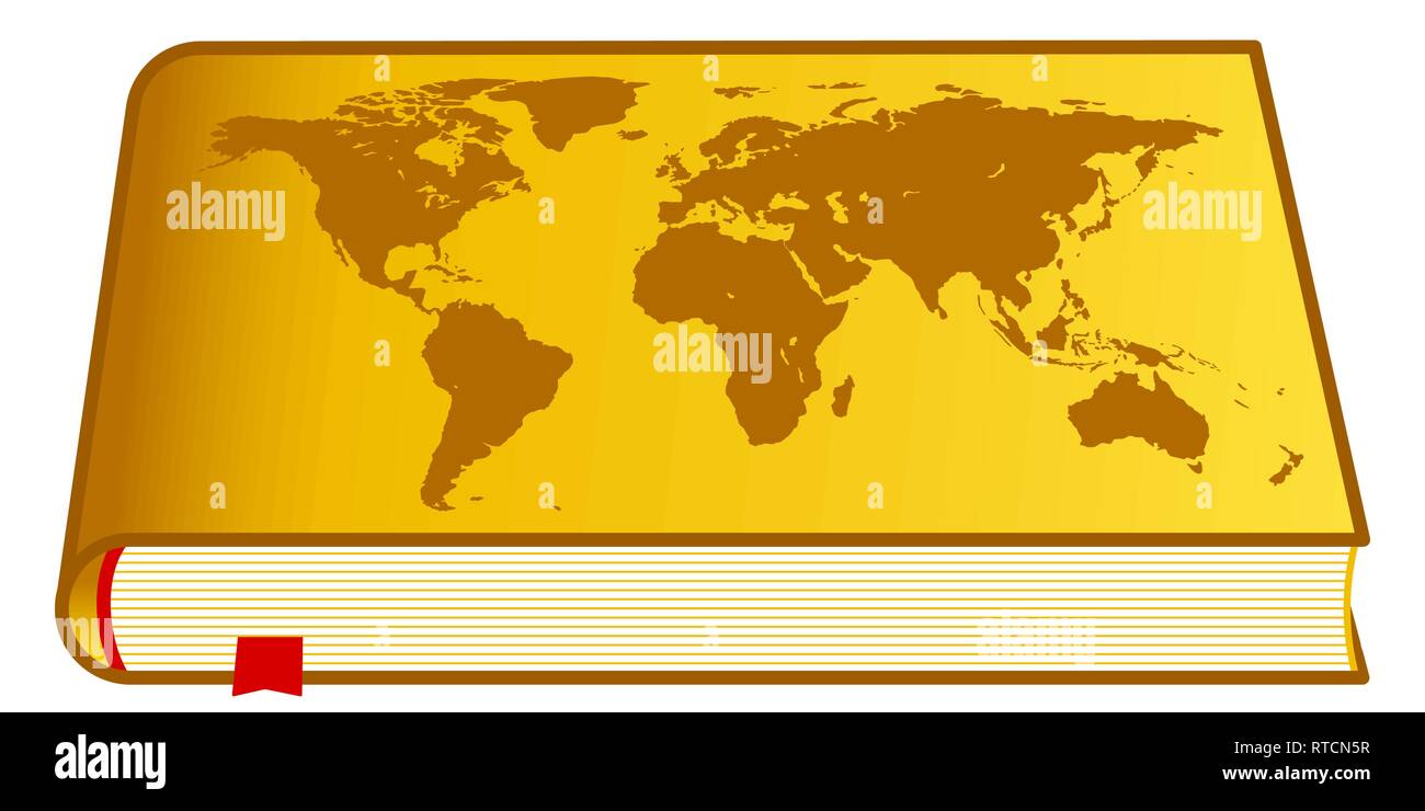 Illustration of the album and world map on cover. Elements of this ...