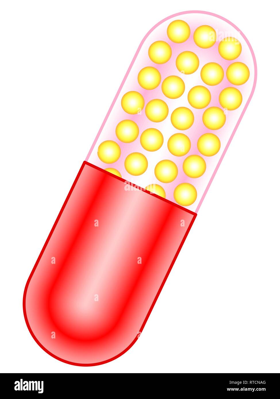 Capsule tablet Stock Vector Images - Alamy