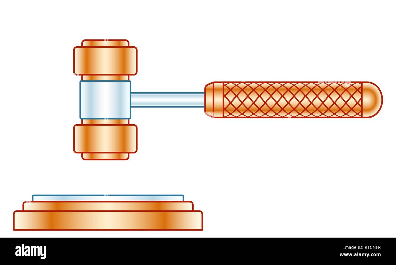 Gavel strike Stock Vector Images - Alamy