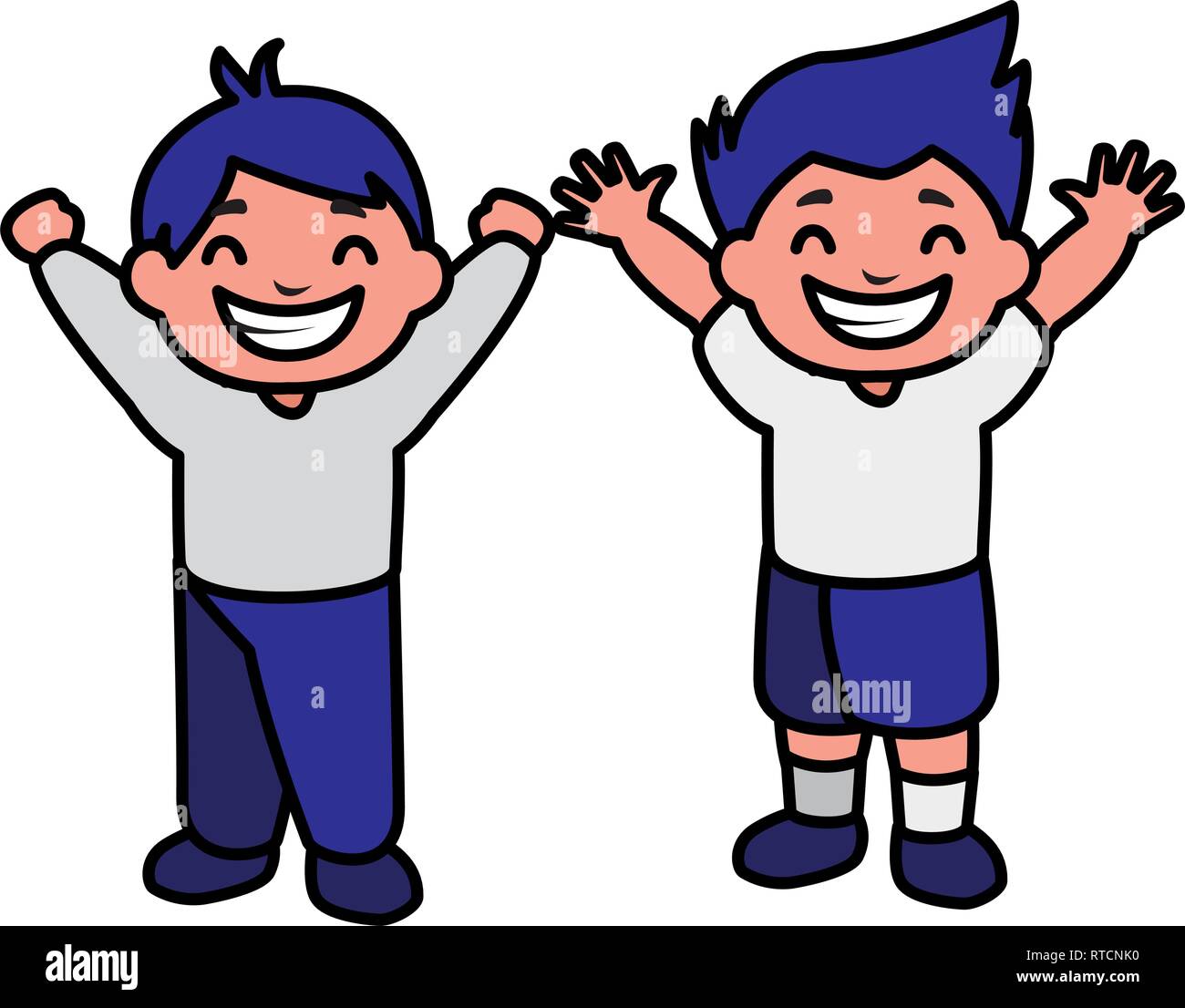 happy fat boys celebrating vector illustration design Stock Vector ...
