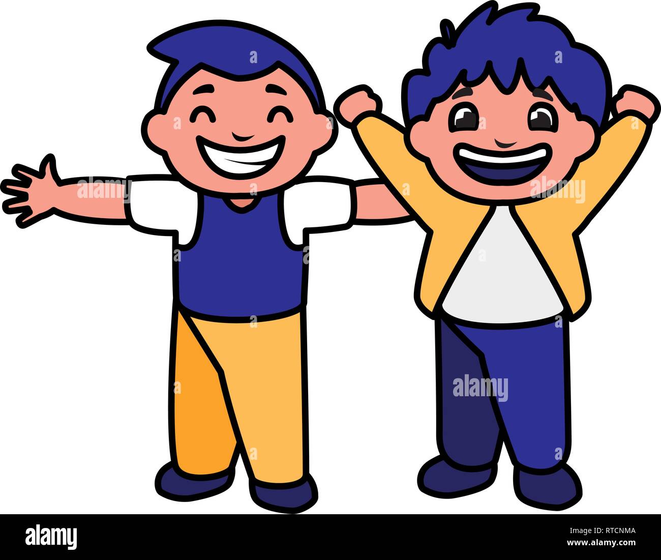 Fat friends children Stock Vector Images - Alamy