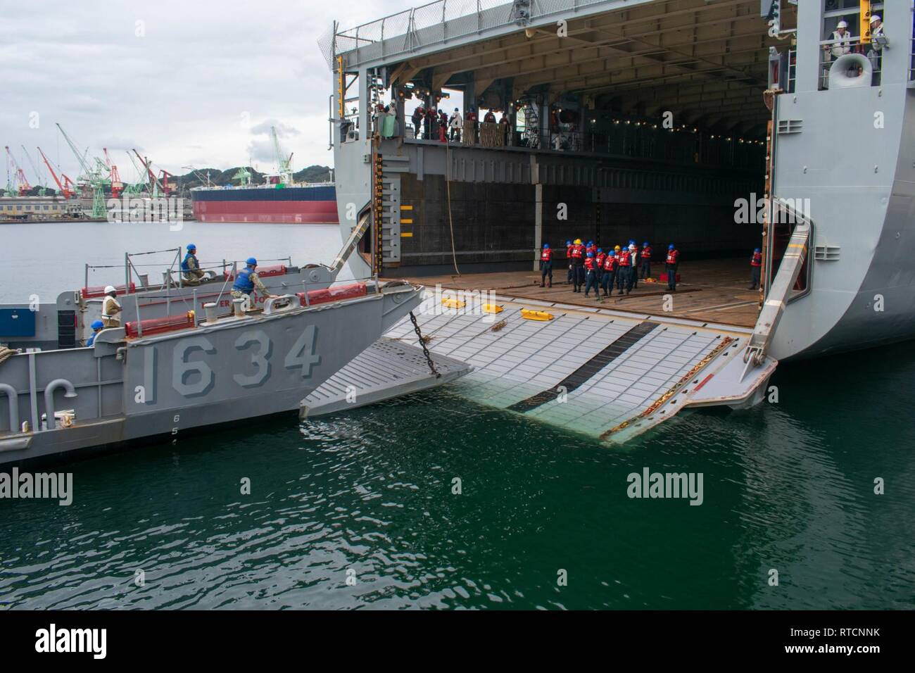 SASEBO, Japan (Feb. 14, 2019) Landing Craft, Utility 1634, from Naval ...