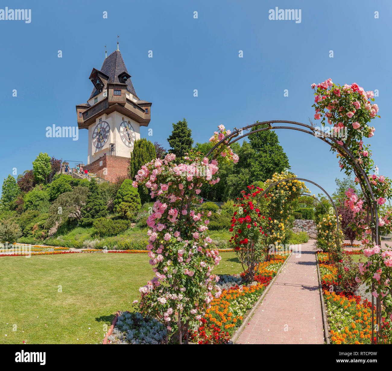 Grazer Uhrturm am Schlossberg, Graz, Österreich Austria *** Local ...