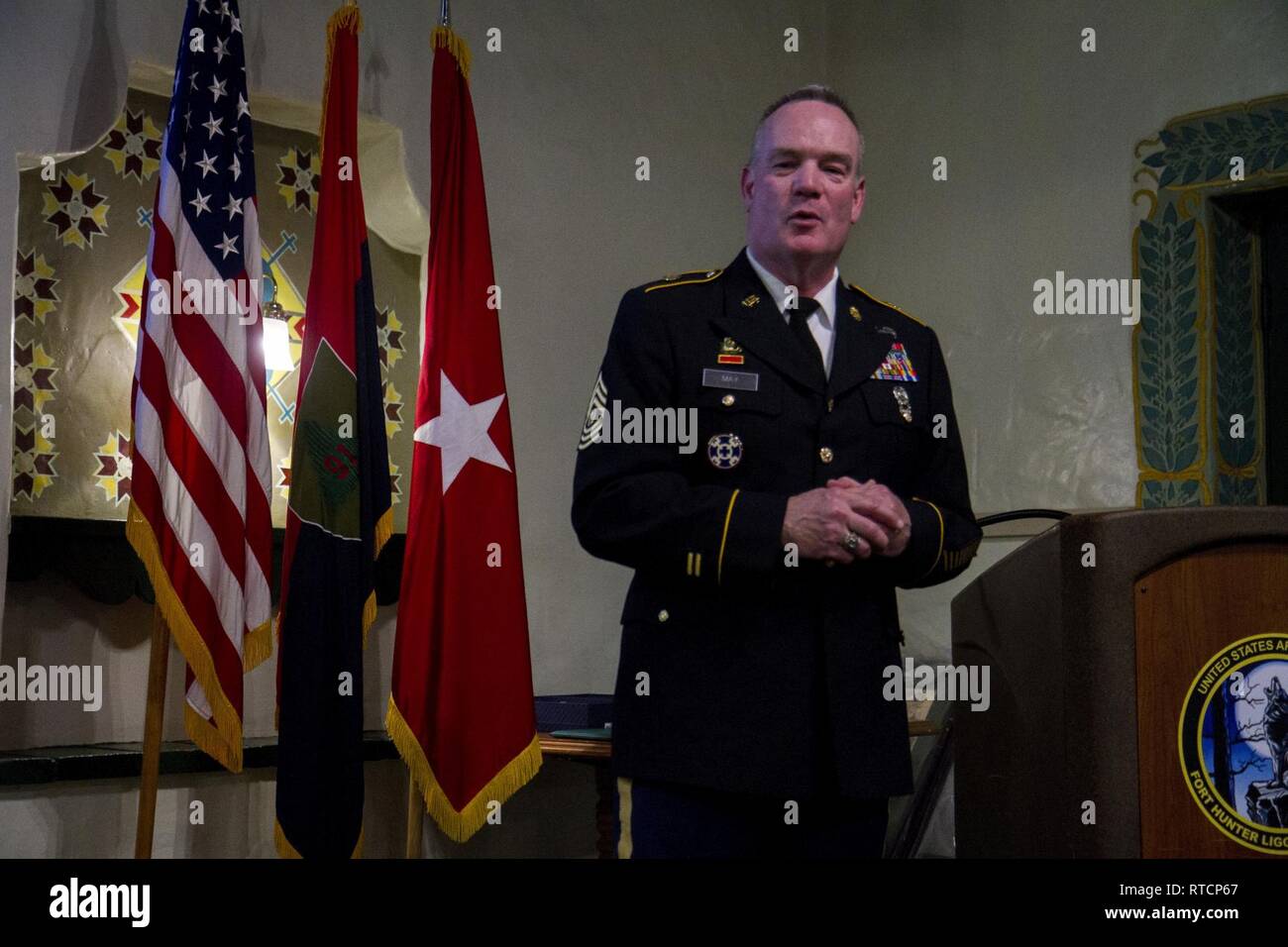 U.S. Army Command Sgt. Major Lawrence May, Command Sgt. Maj. 91st ...