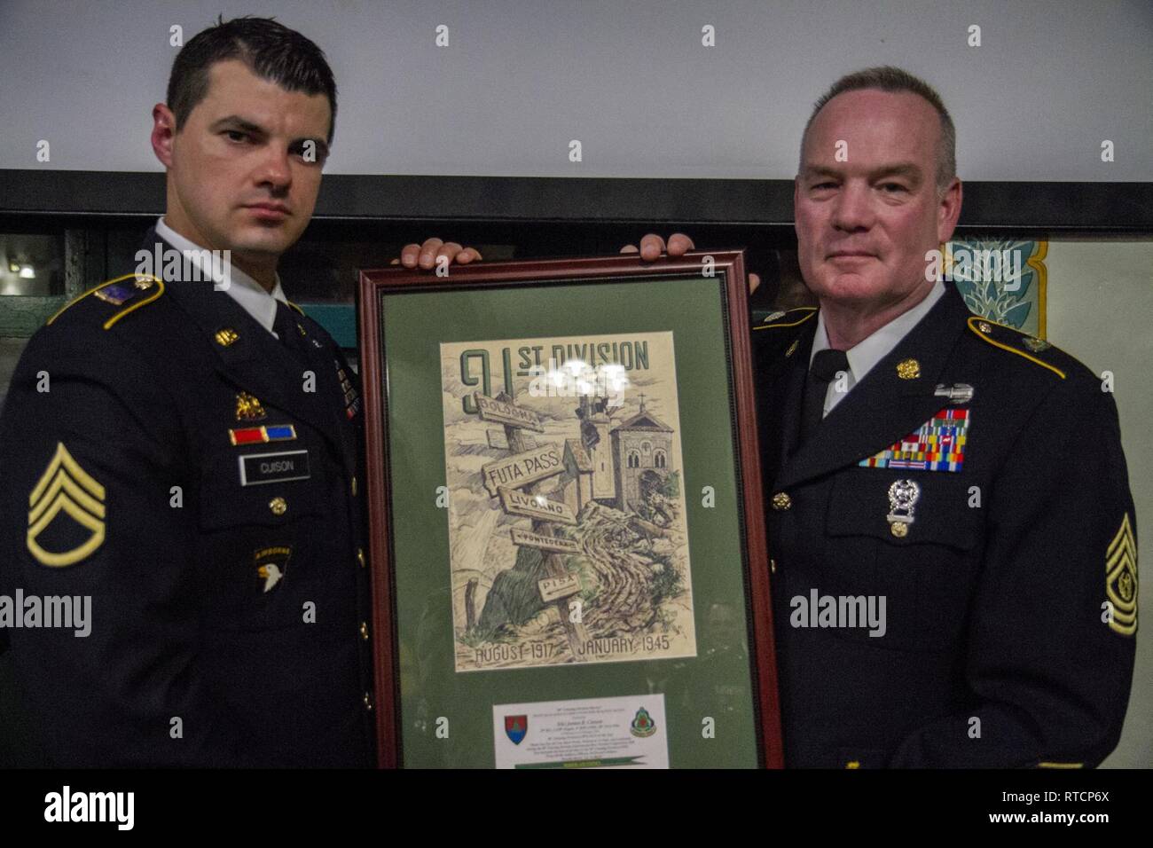 U.S. Army Staff Sgt. James Cuison, 3-381st of 91st Training Division is ...