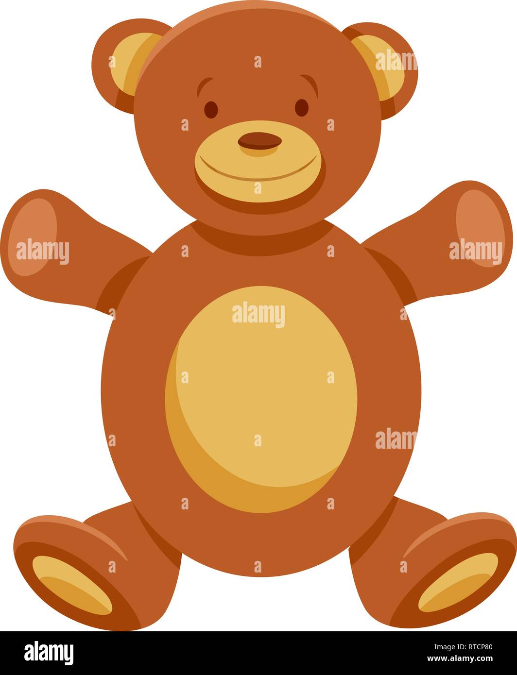 Cartoon Illustration of Teddy Bear Plush Mascot Toy Character Stock ...