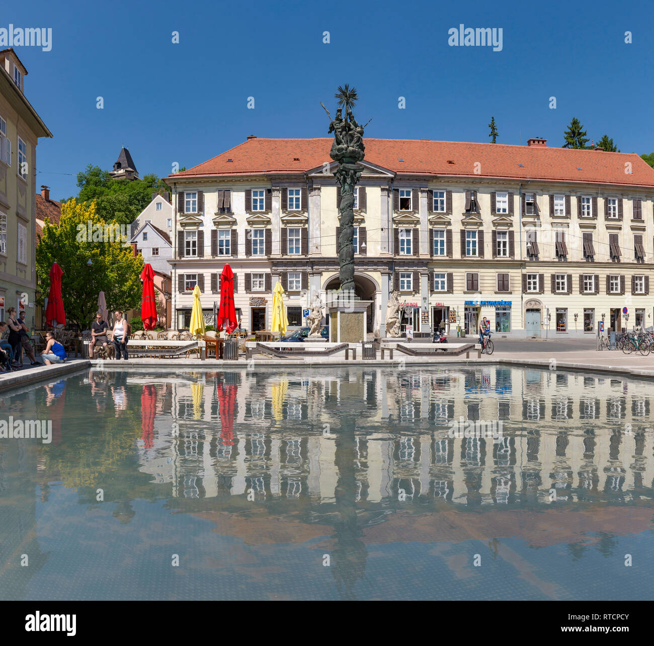 The Dreifaltigkeits-Pestsäule at the Karmeliter-square, Graz ...