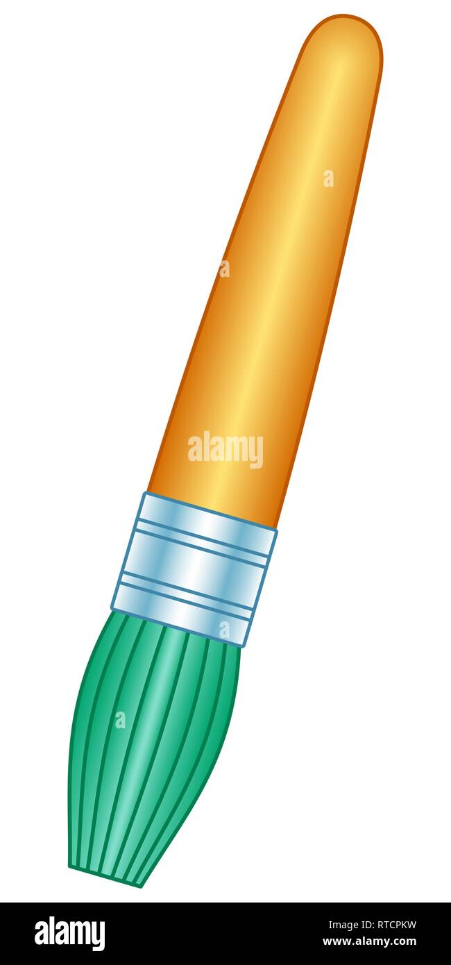 Illustration of the small brush icon Stock Vector Image & Art - Alamy