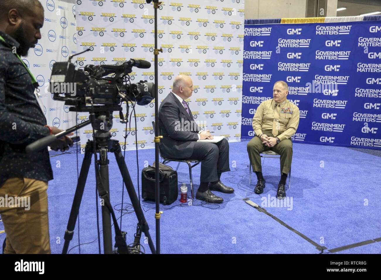 Commandant of the Marine Corps Gen. Robert B. Neller is interviewed by ...