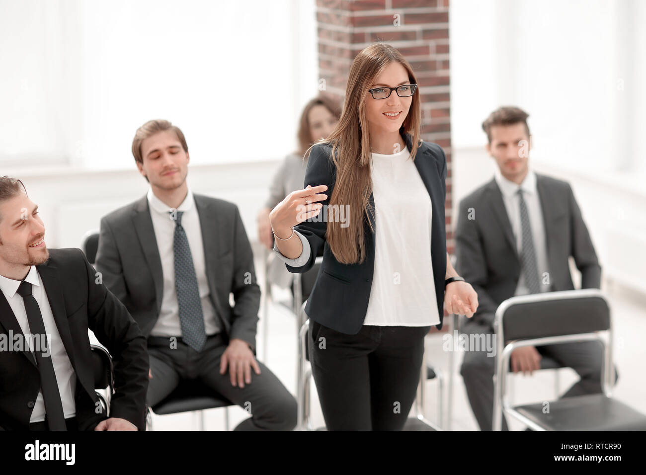 Businessman addressing team at meeting hi-res stock photography and ...