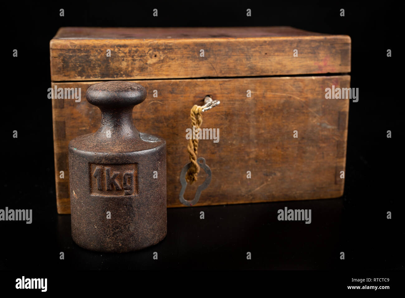 Old rusty metal weights for weighing products. Accessories for weight ...