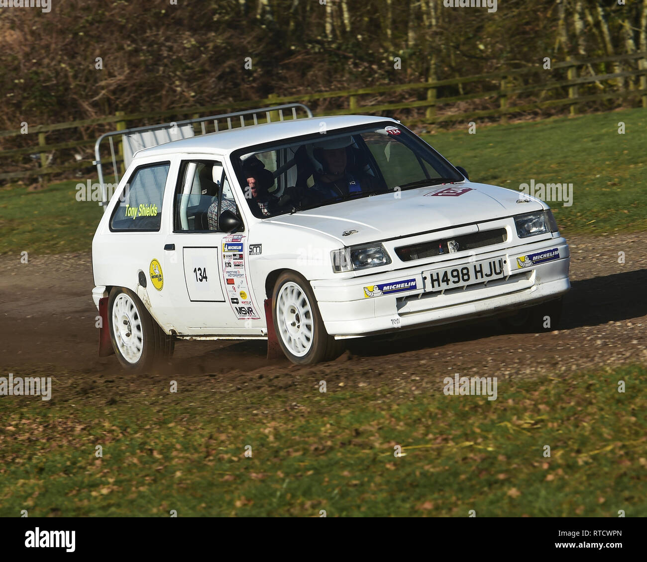 Tony Shields, Opel Astra, Race Retro, Rally stage, Sunday 24th February ...