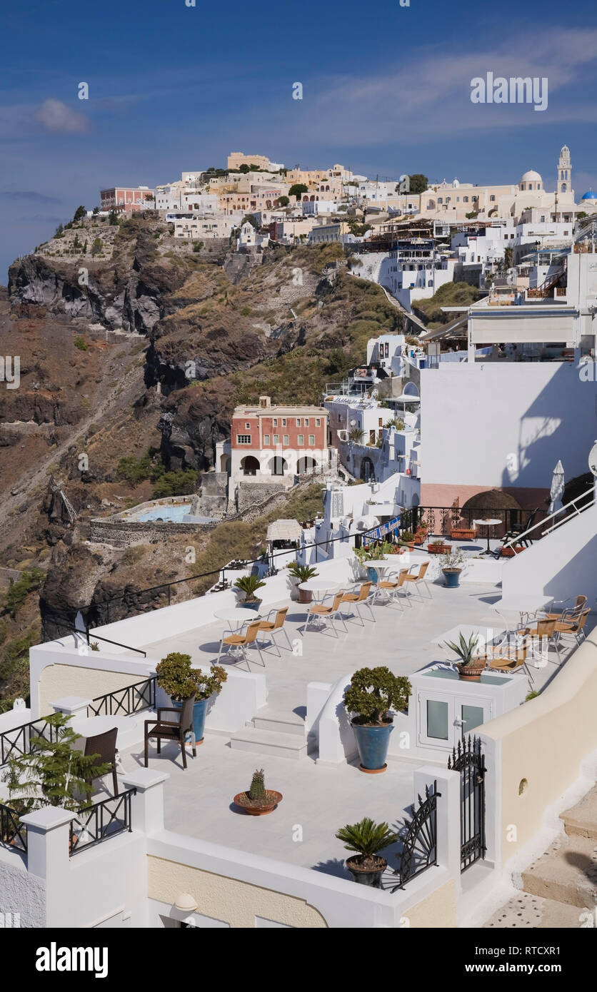 Fira village, Santorini, Greece Stock Photo - Alamy