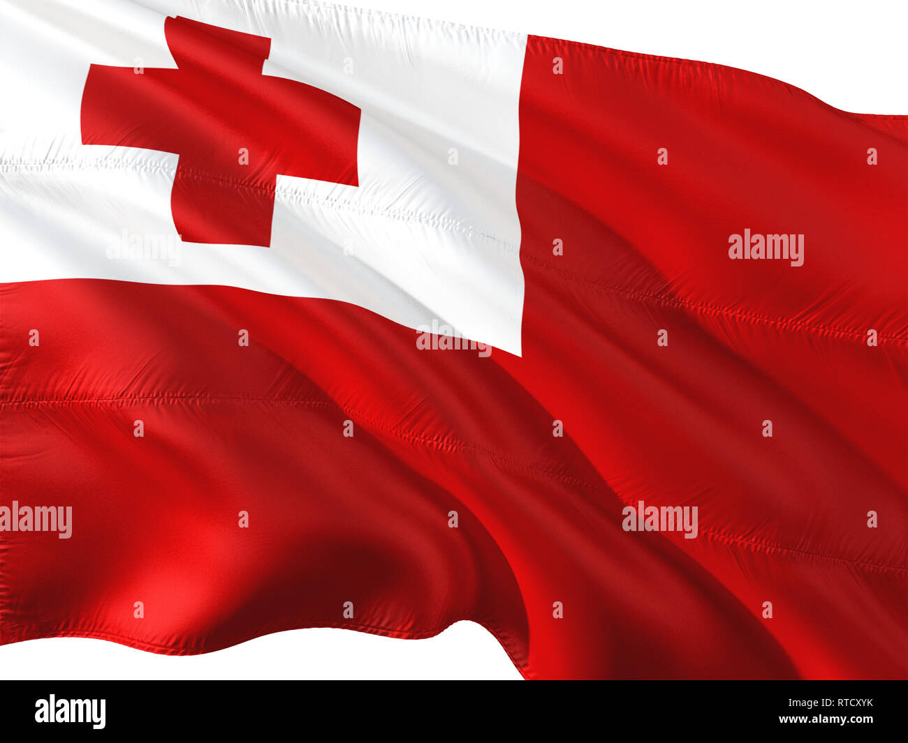 Flag tonga flagpole waving hi-res stock photography and images - Alamy