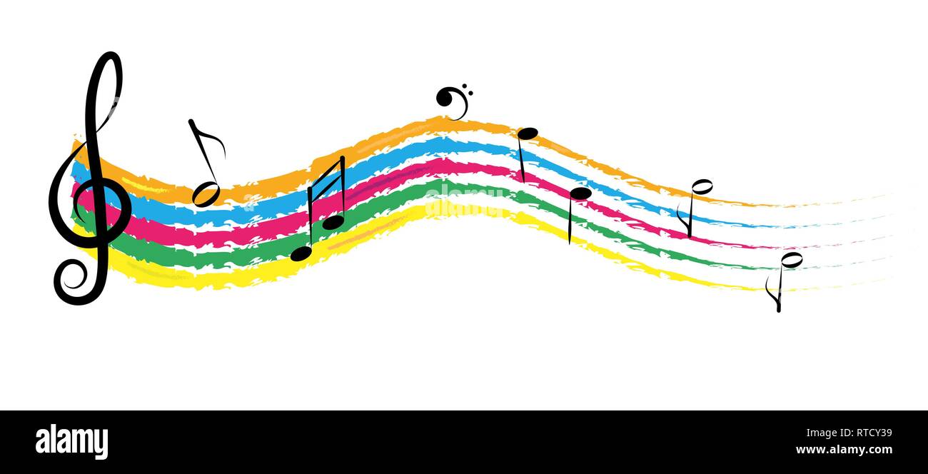 Color abstract music background for decoration and design Stock Vector ...